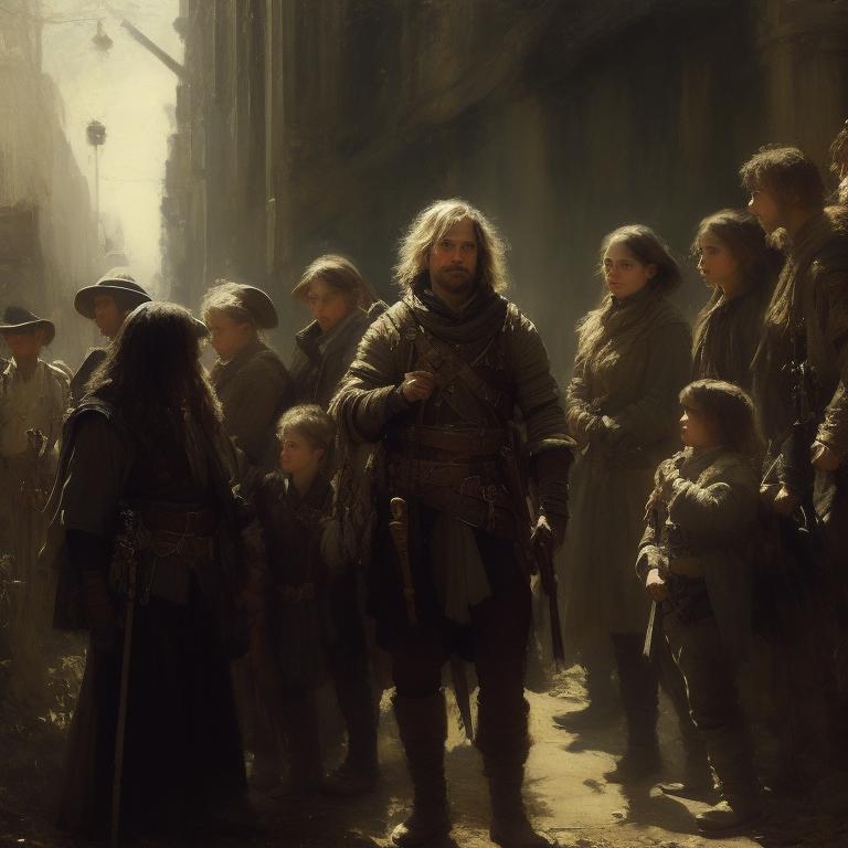 dreary-gull648: A group picture, 5 characters with rustic outfits ...