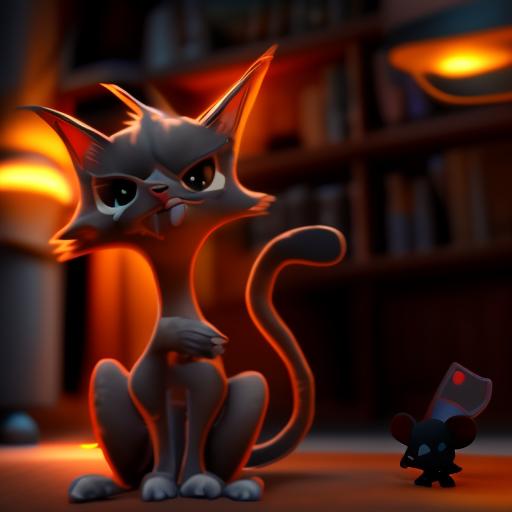 thiccFlair: Cat exhausted from chasing mischievous ninja mouse