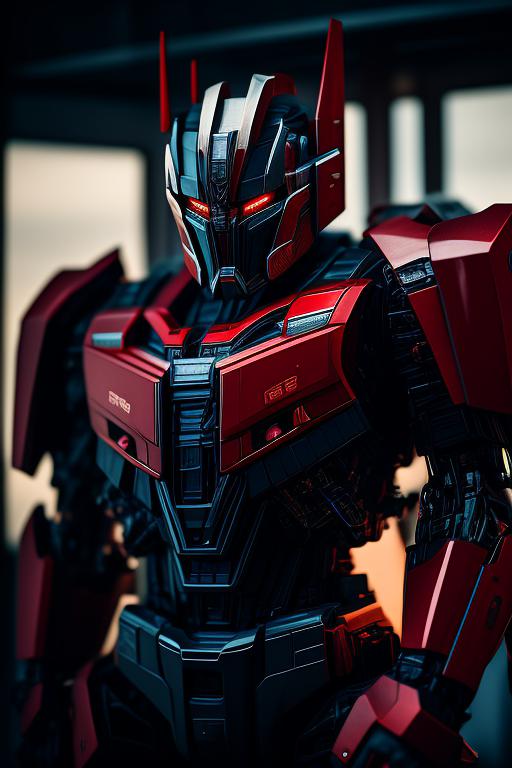 rare-ape677: Optimus Prime with drone, pcb, realistic, in background ...