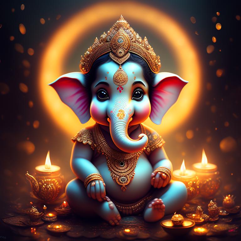 Baby Ganesha Wallpaper Hd