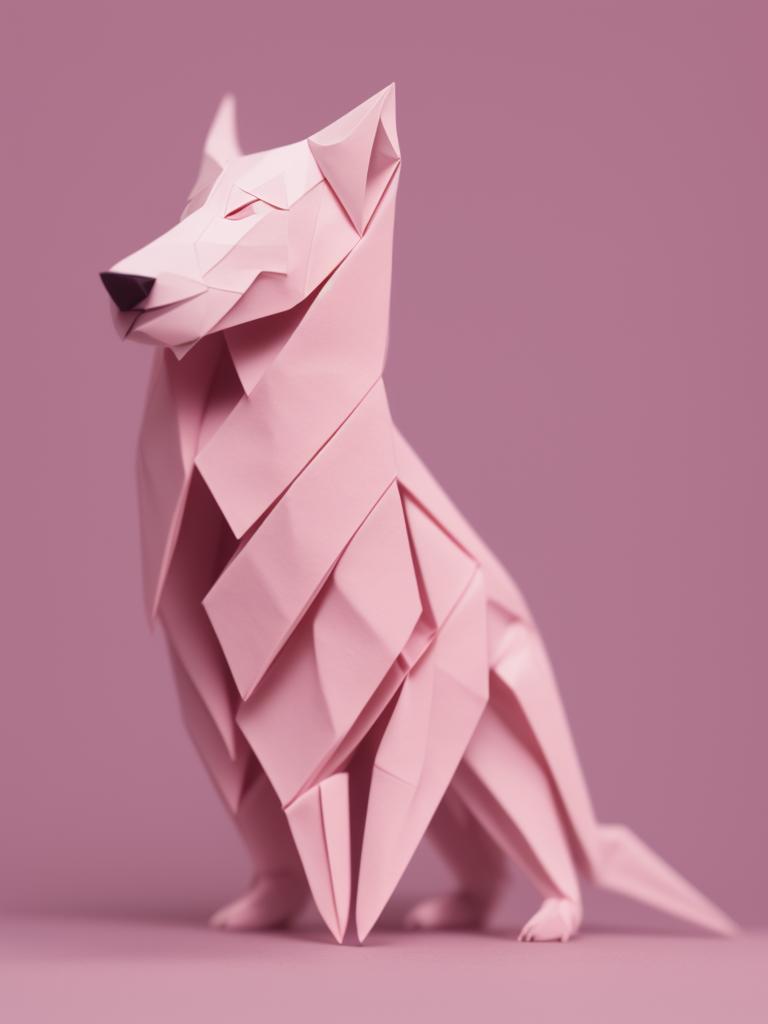 RynSchmtt: origami wolf