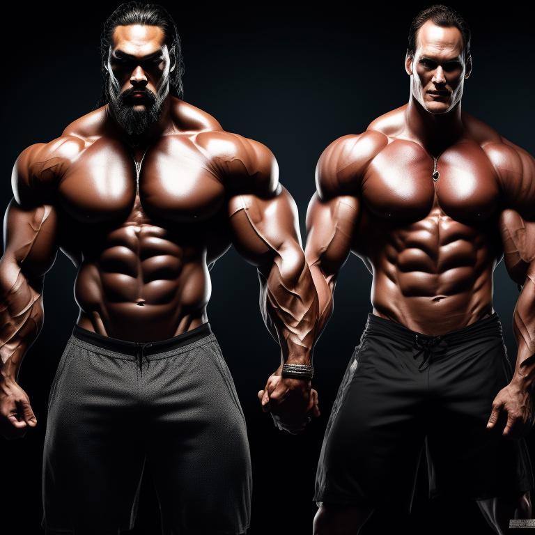 mealy-eel700: Jason Momoa and Patrick Wilson depicted as bodybuilders ...