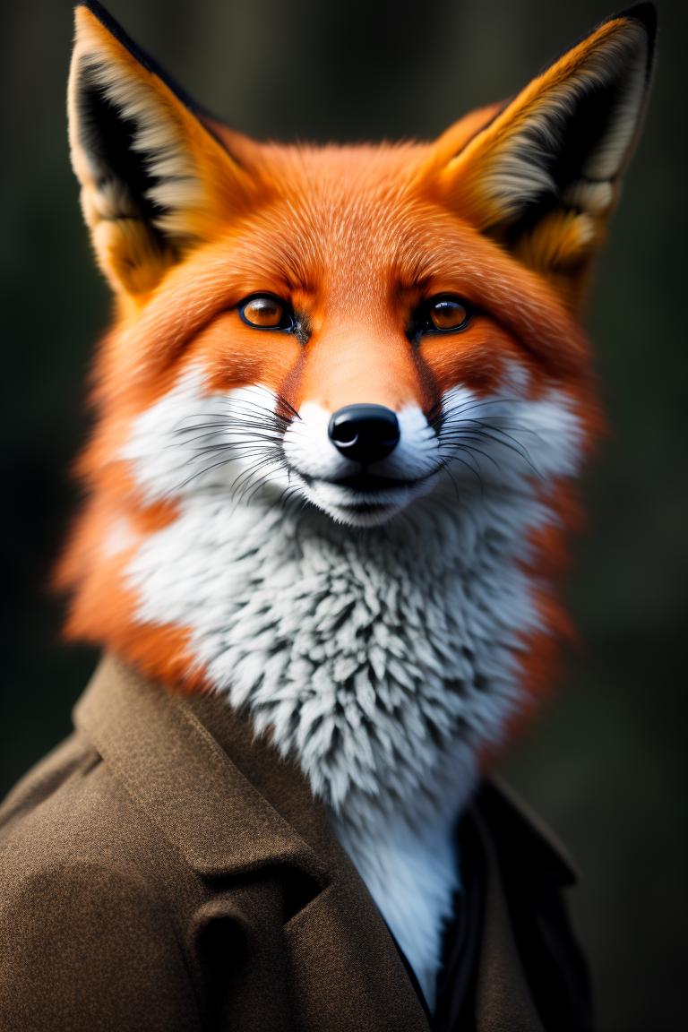 thick-deer616: a fox cosplaying as Sherlock holmes