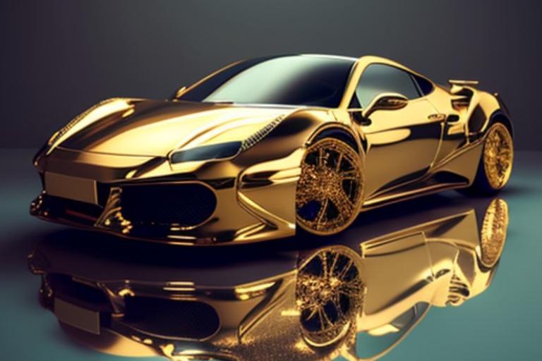 AndreaMarques: golden car