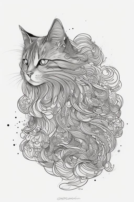 Sphynx.Mama: Photorealistic Full body 3/4 side view, cute extra fluffy ...