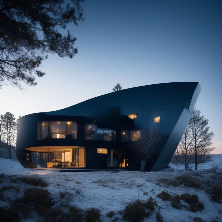 leandrostasi: A large, futuristic-looking house on the surface of the ...