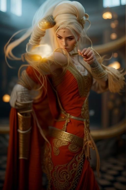 greedy-shrew44: female monk with blonde hair