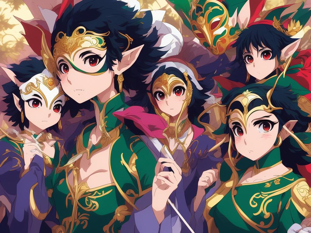 Anime Masquerade Masks