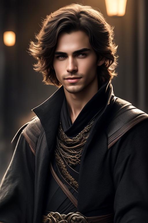 rdlaserna: Attractive male ninja, medium length hair, striking eyes ...