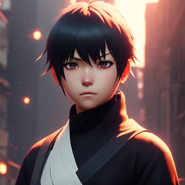 Anime Ninja With White Hair