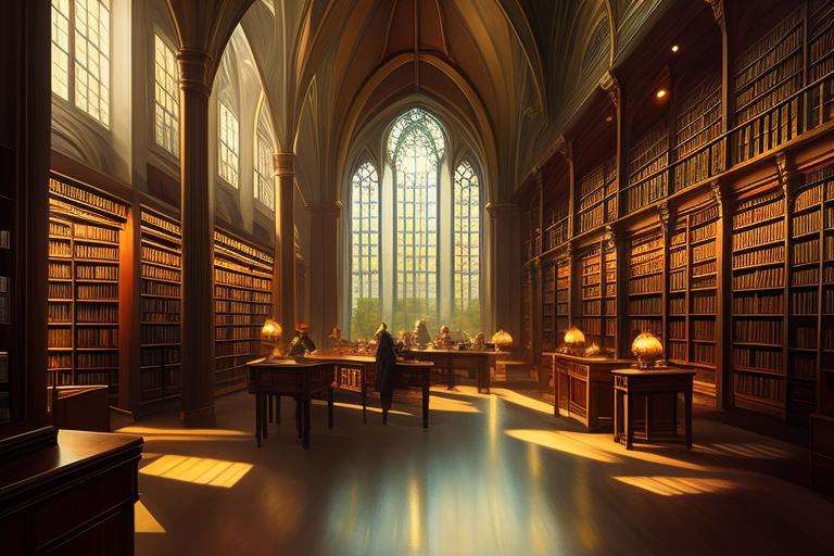 Fantasy Library Background