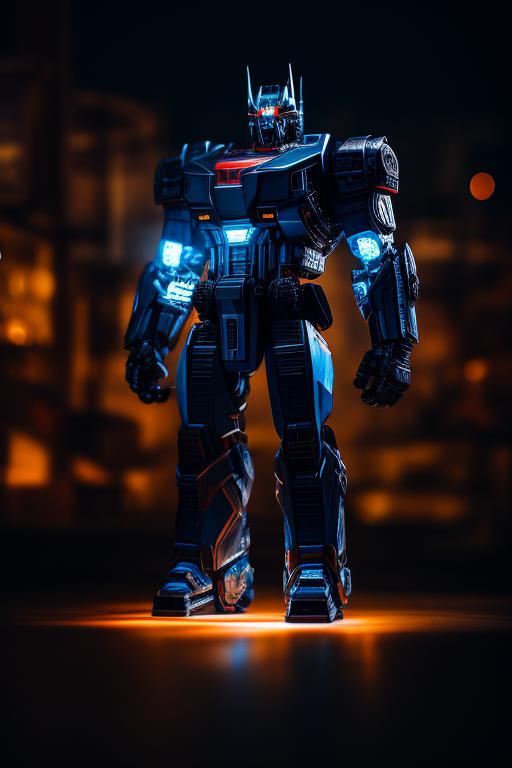 rare-ape677: Optimus Prime with drone in his hand, pcb, realistic, in ...