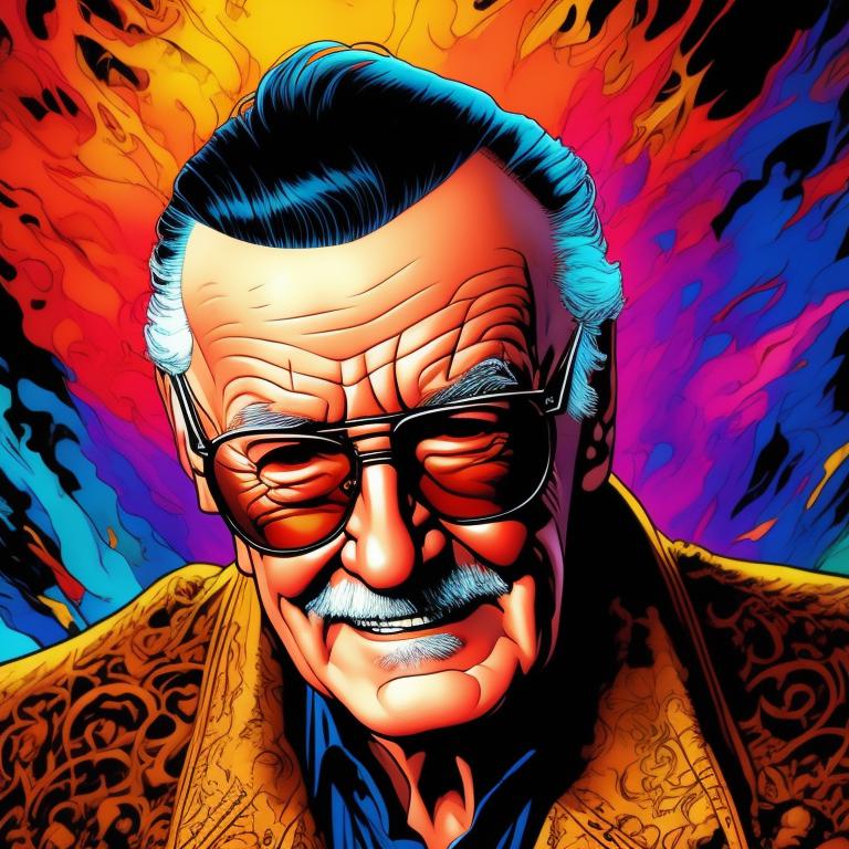 Max_Turbo: Portrait of Stan Lee