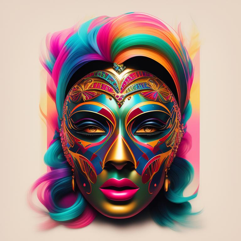 impure-deer189: colorful abstract tribal mask