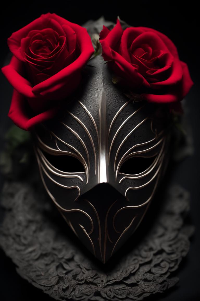 Jaya_Hess: Masquerade Mask laying on a display, clearly visible in the ...