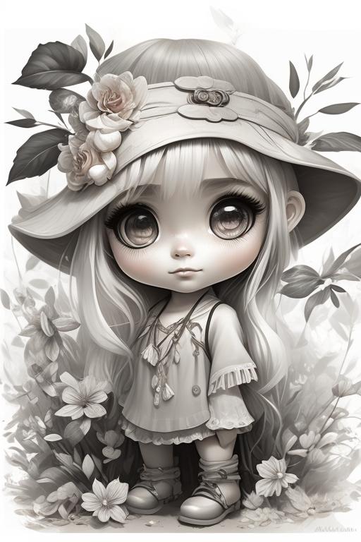 sasseycat1964: chibi girl boho style