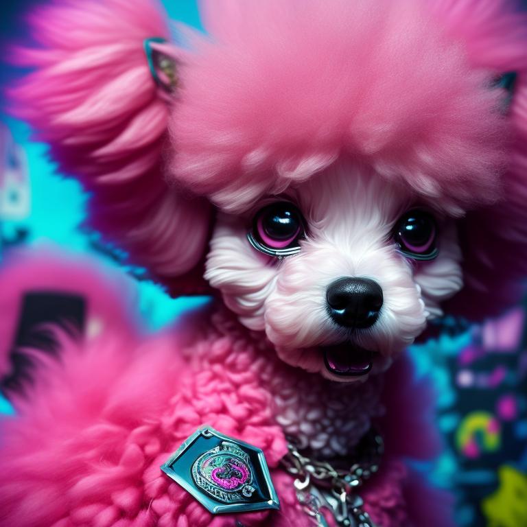 worldly-crow60: The Portrait Of An Adorable Chibified Pink Poodle ...