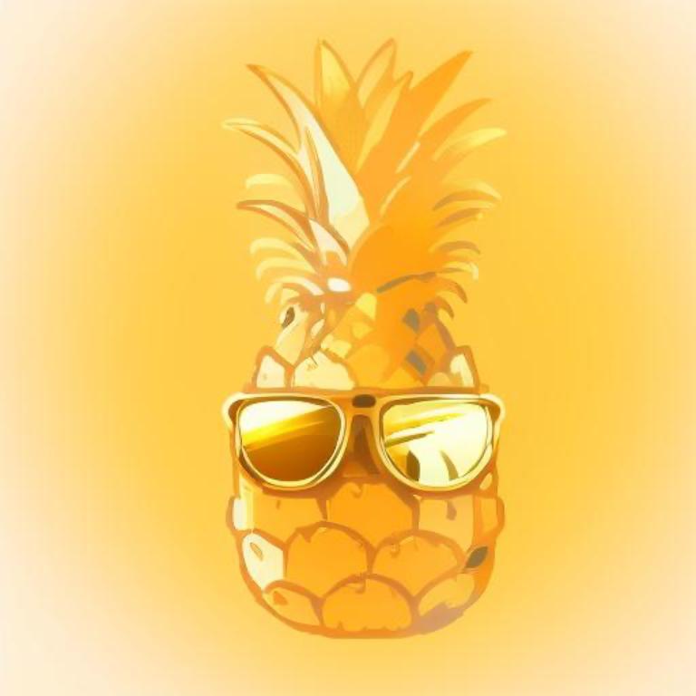 cultured-fly329: Cool pineapple in sunglasses