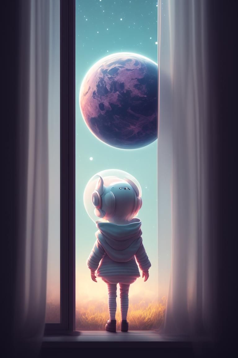 moral-turtle525: cute alien walking through a window, looking at camera ...