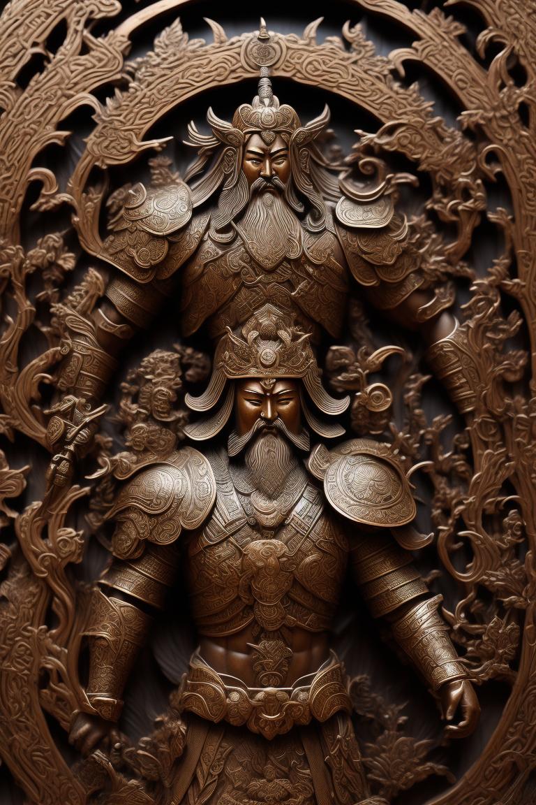 hard-chough87: The god Guan Yu wore armor and rode into battle.