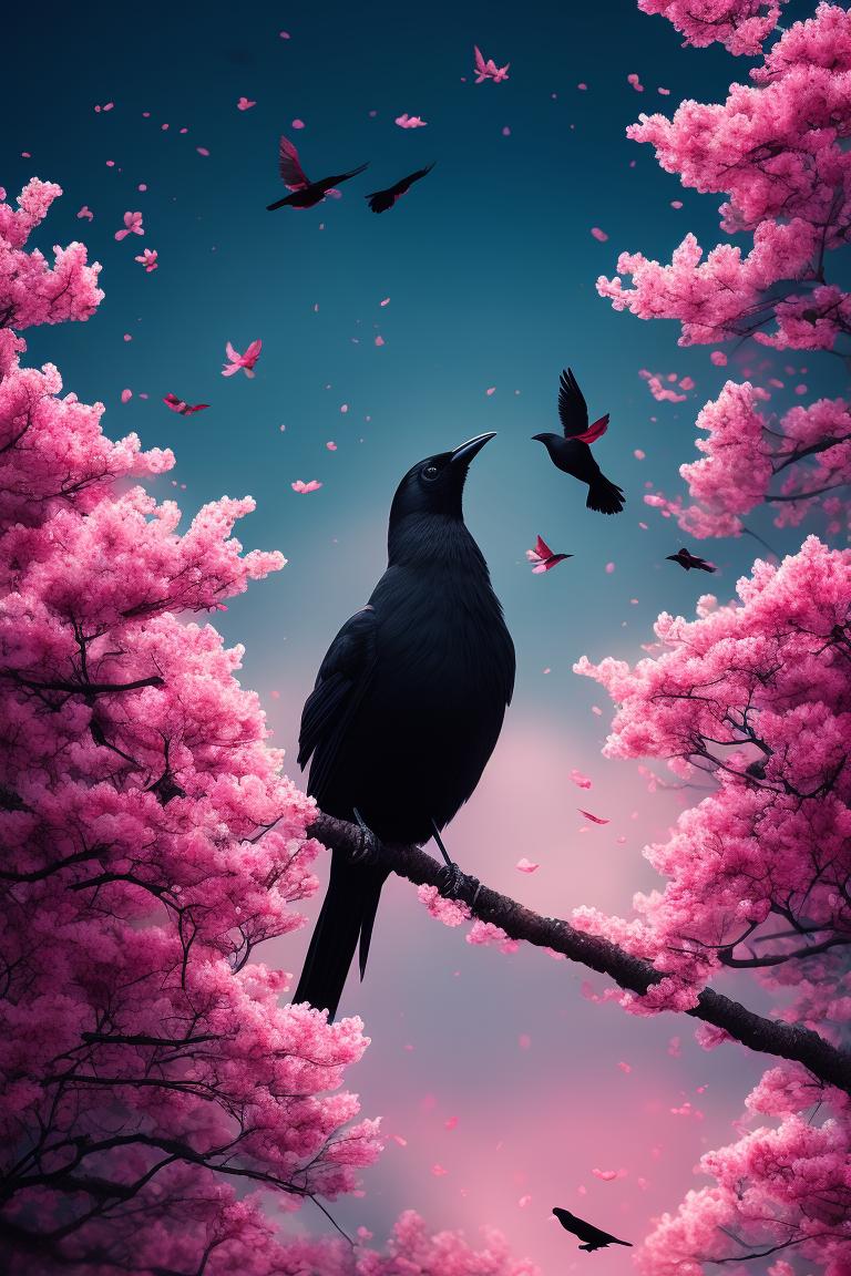moodybrowneyes: illustration with Adobe Photoshop, cherry blossom ...