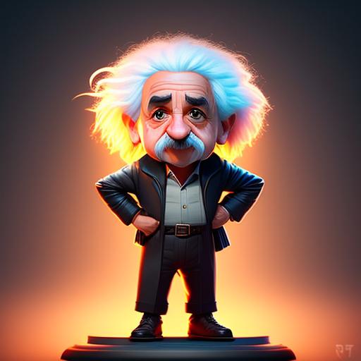 Cute Albert Einstein Cartoon
