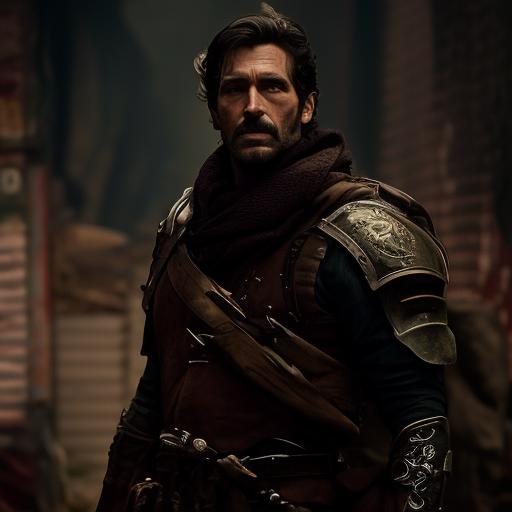 plush-whale999: A steampunk man in armour. He looks like he is minorly ...