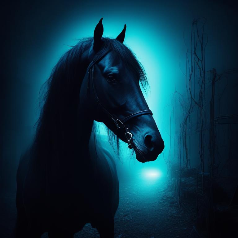 Evil Black Horse Wallpaper