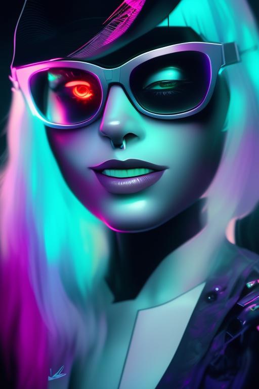 drafty-shrew643: A beautiful girl using a futuristic hat