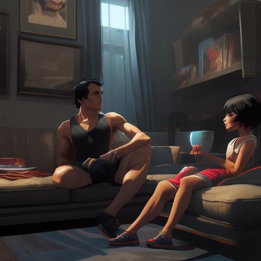 PromptPa: A pot-bellied Bruce Lee in a white Tank Top and black shorts ...