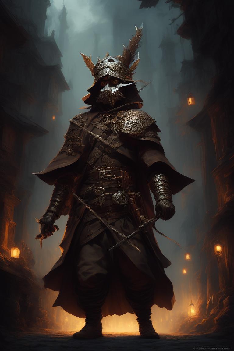 TonyStorm: a mysterious and whimsical masked merchant in the road