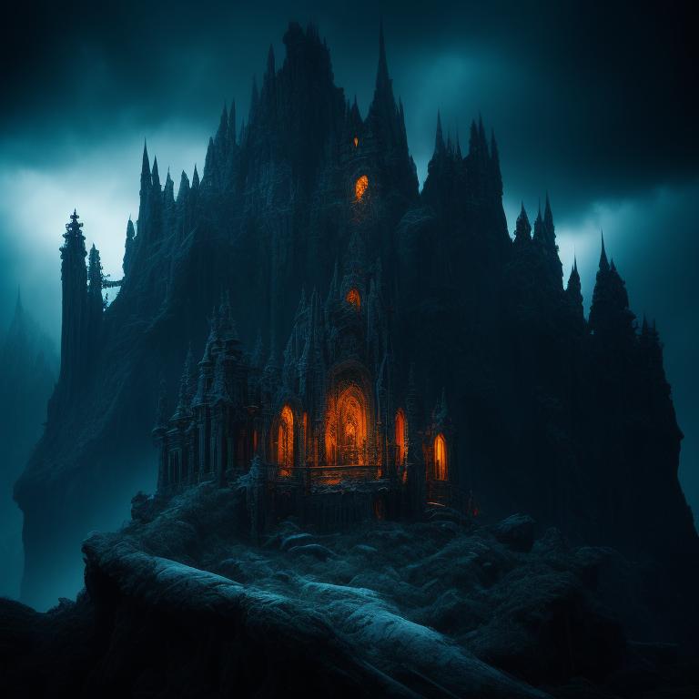 Fantasy Dark Castle Wallpaper
