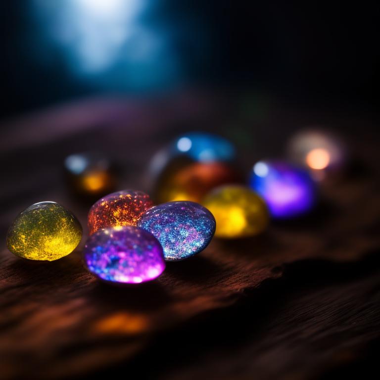 ProdigalMonk: Translucent stones with pulsating veins of color within them