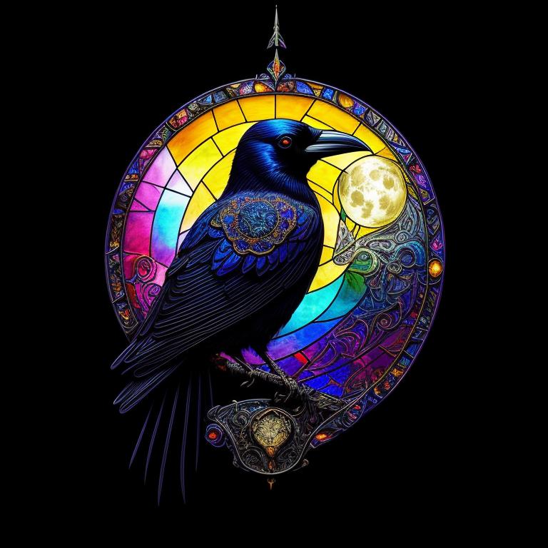 edible-crow416: Medieval France, raven, ring, moon, triadic color ...