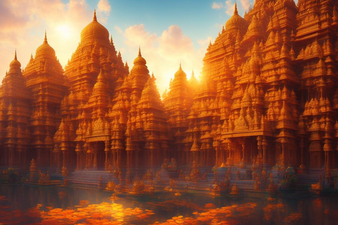 South Indian Temple Background
