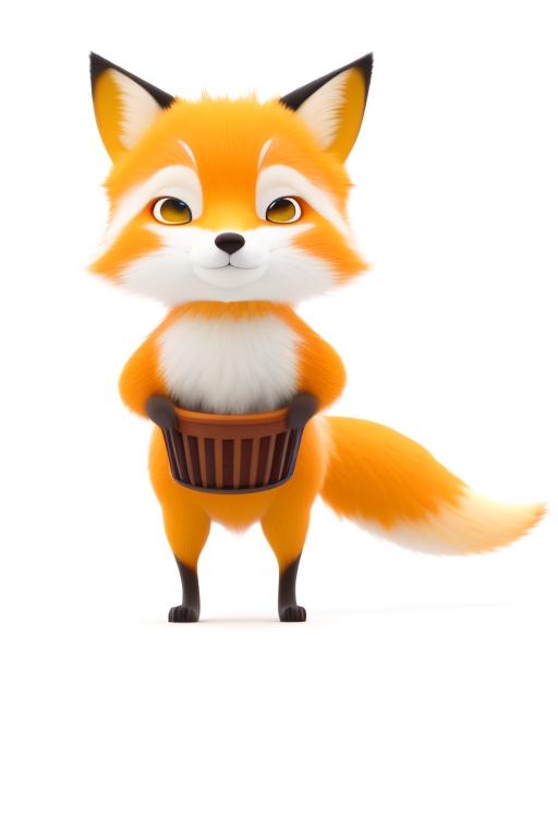 diman: award winning digital art of a beautiful fox , (ginger hair ...