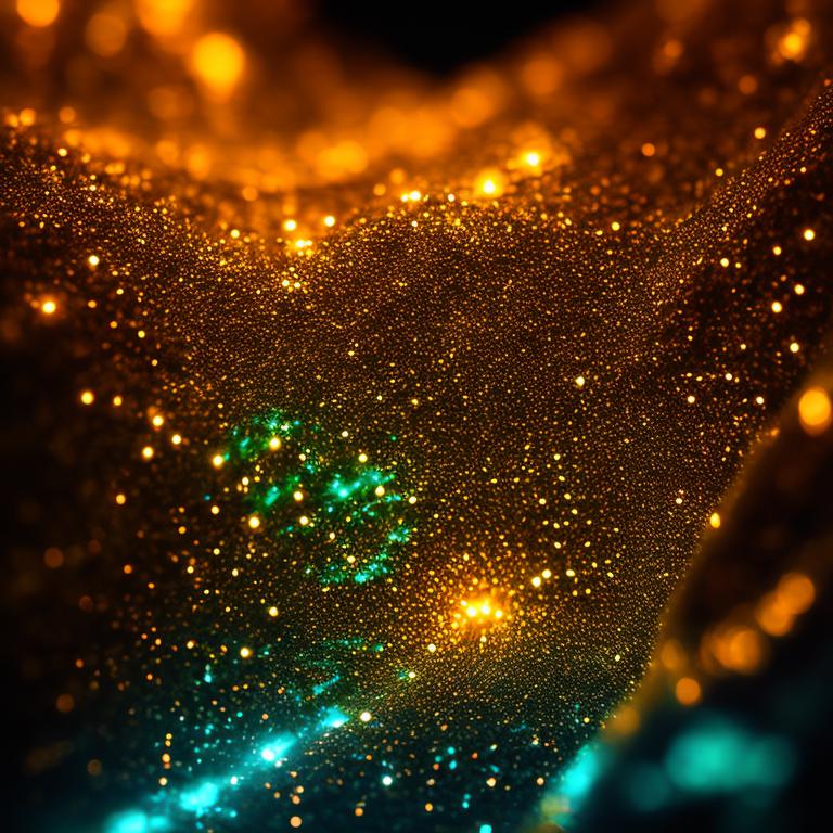 dreamrezzer: intricate luminous molecules, atomic rendering, light ...