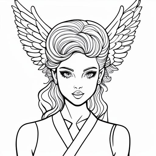 Fine Line Coloring Pages