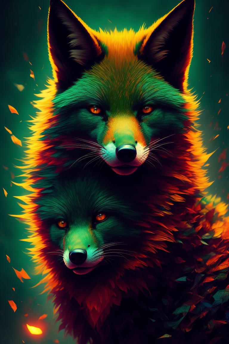 trivial-bat488: fierce green fox basketball team mascot