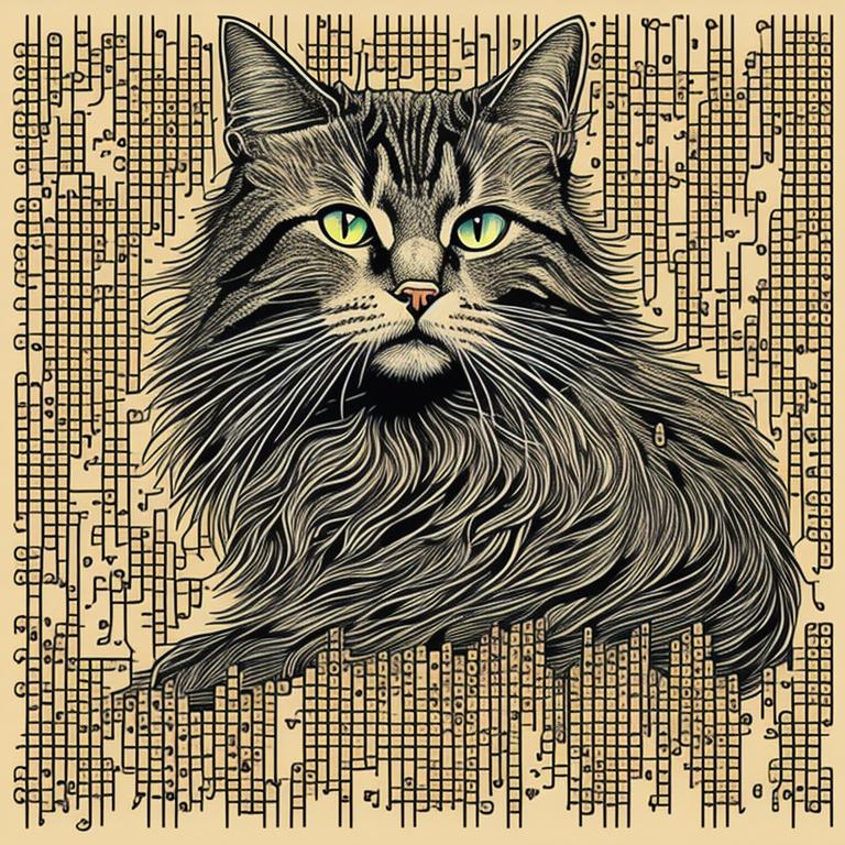 worldly-crow60: Cat in ASCII art