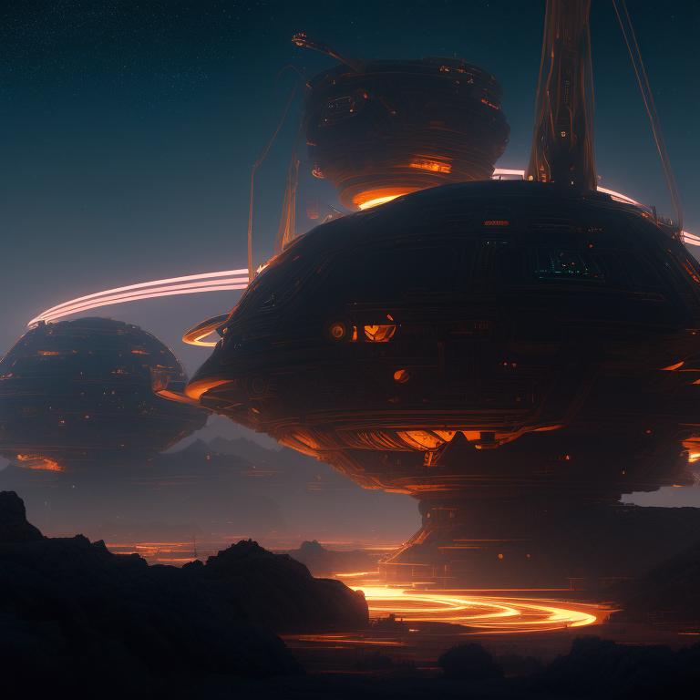 royalnashef: Generate a scene of a space colony on a distant exoplanet ...