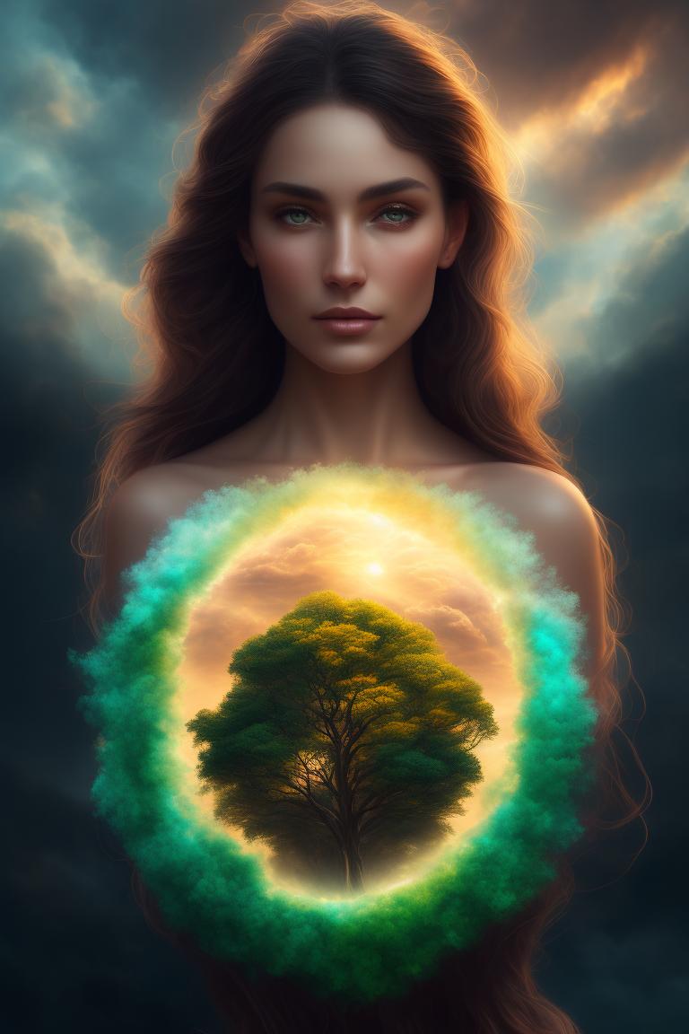 idle-turtle85: a beautiful woman with brown hair and green eyes ...