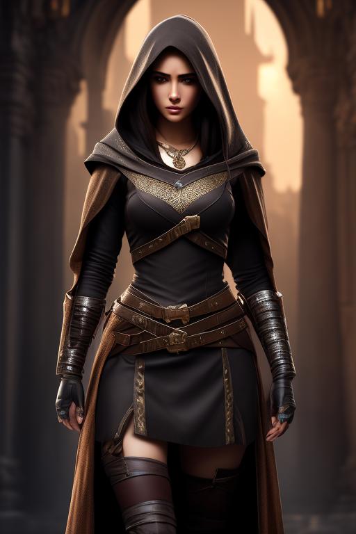 Hooded Woman Assassin