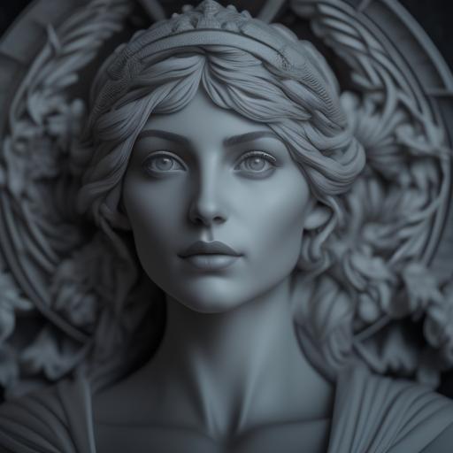 AmigoJC: dressed woman, greek art statue, gray color, stone texture ...