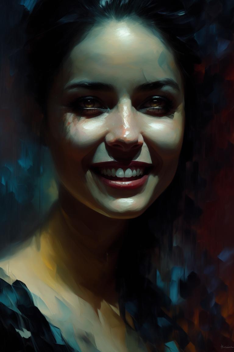 puny-jackal850: Woman with big smile