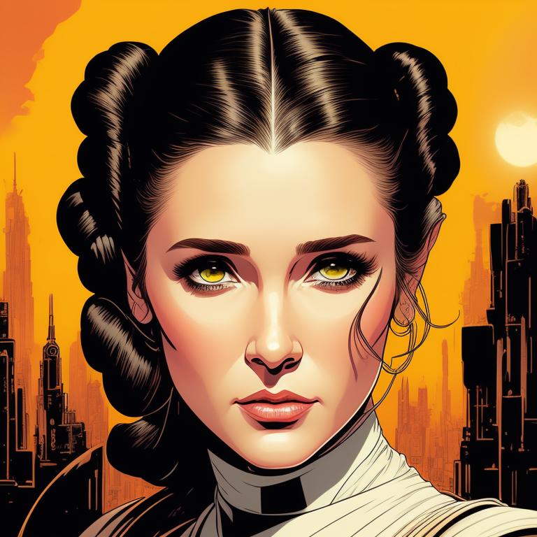 Squirrel_Hunt: Princess Leia, Perfect anatomy, perfect hands, perfect eyes