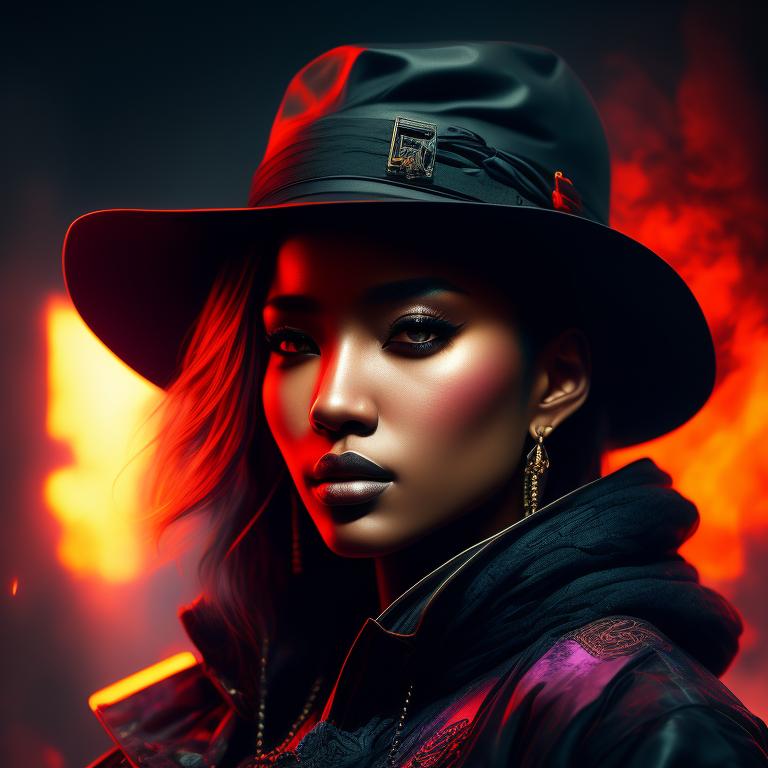 Max_Turbo: Gun Smoke Hip Hop Portrait