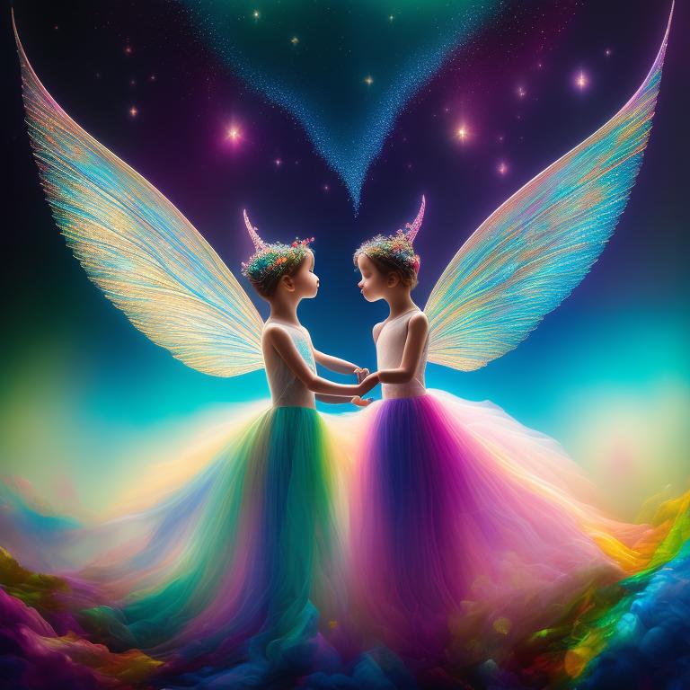 Fairies In Love Wallpaper