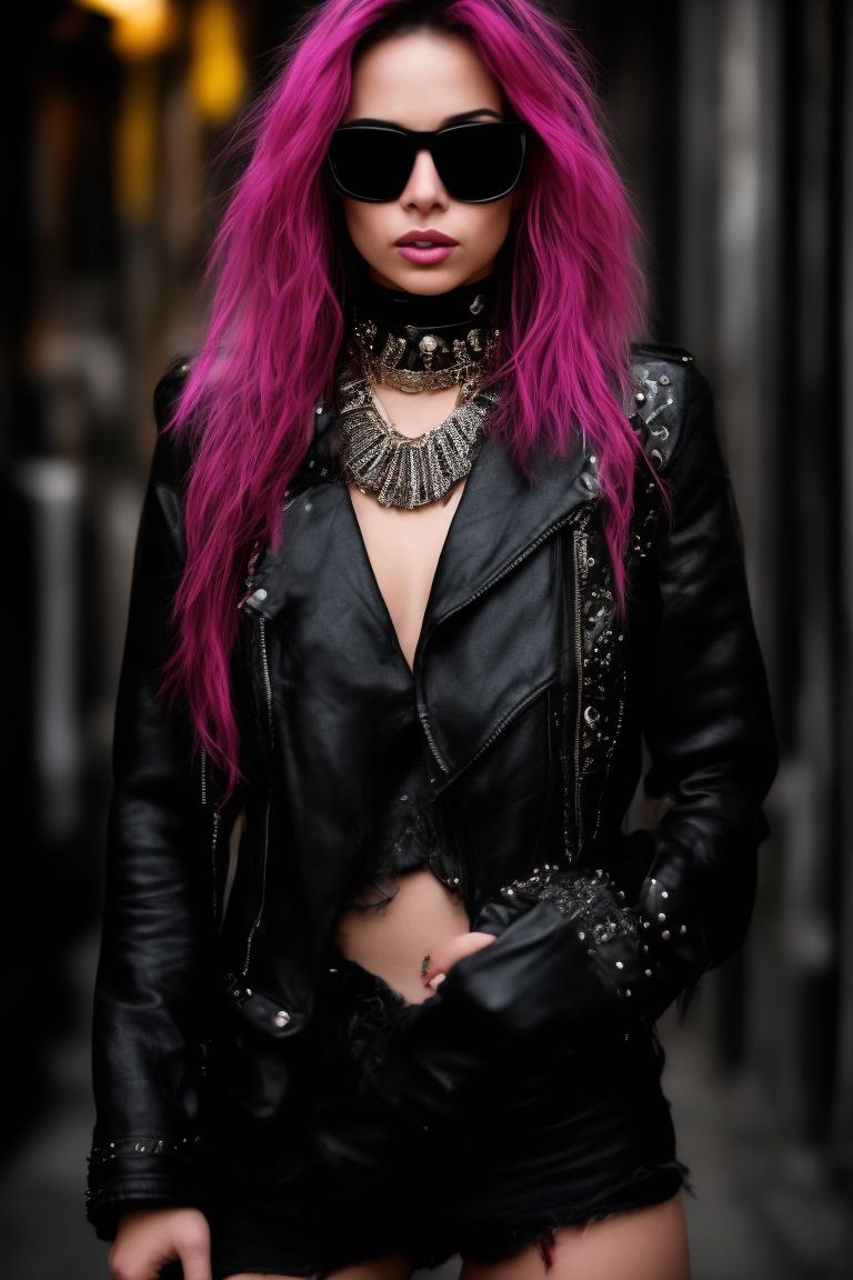 mealy-rabbit196: In the dimly lit urban alleyway a mesmerizing vision ...