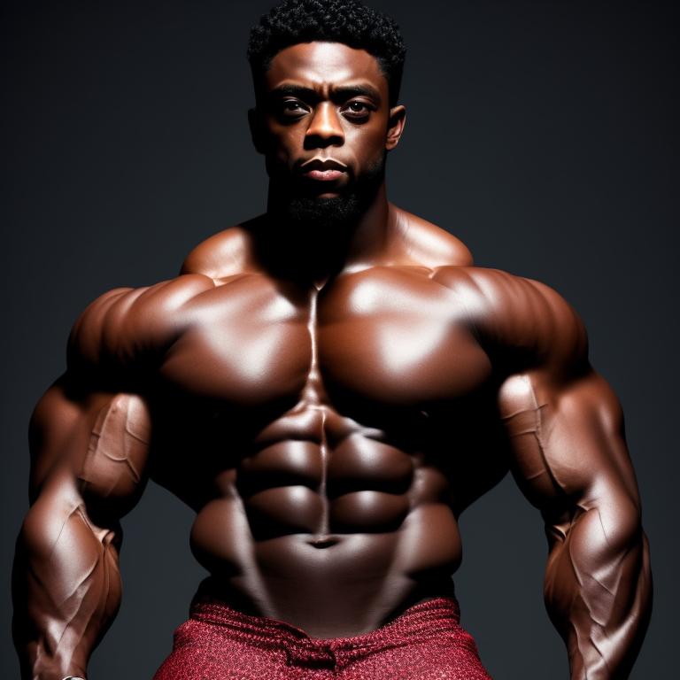 mealy-eel700: Chadwick Boseman depicted as huge a bodybuilder,he has a ...